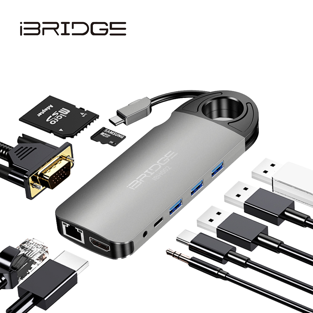 iBRIDGE 10合1 Type-C Hub 多功能4K轉接器 - PChome 24h購物