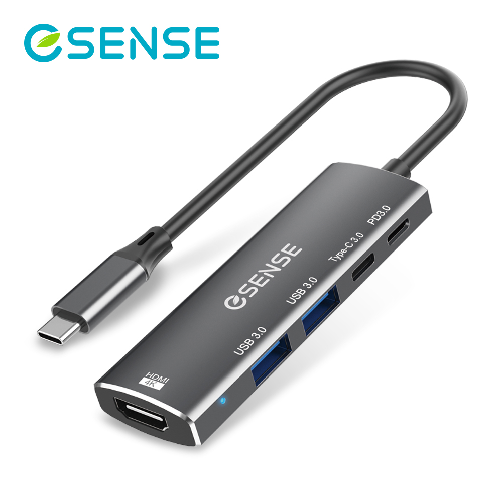 Esense Type-C TO HDMI/USB3.0/PD3.0轉接器 H552 - PChome 24h購物