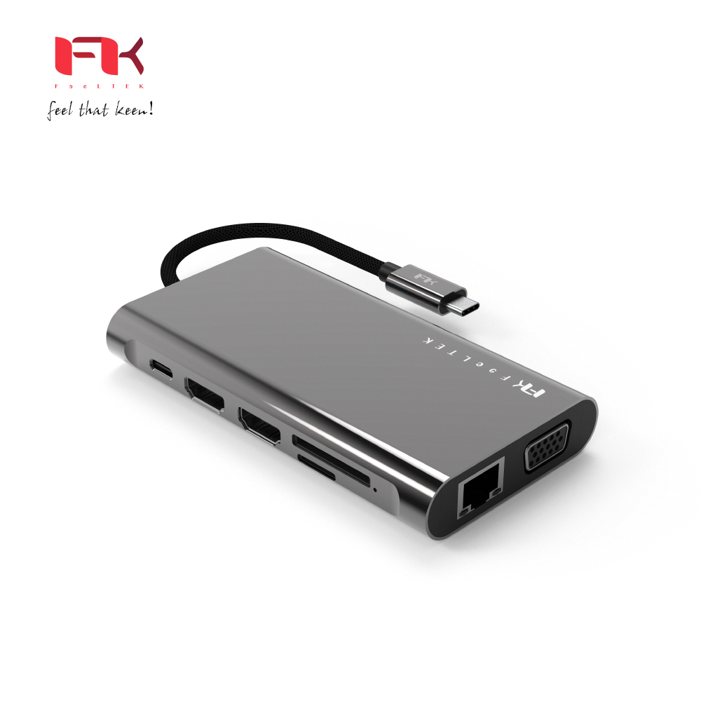 Feeltek Mega-Dock 11合1 USB-C 多功能集線器 - PChome 24h購物