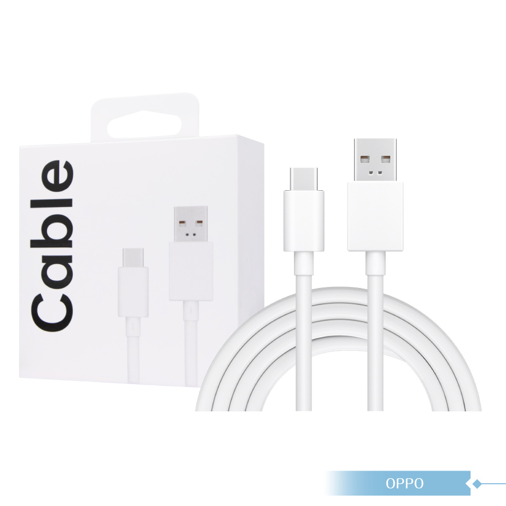 OPPO SuperVOOC DL129 原廠 8A 超閃充數據傳輸線 Type C-白【盒裝】 - PChome 24h購物