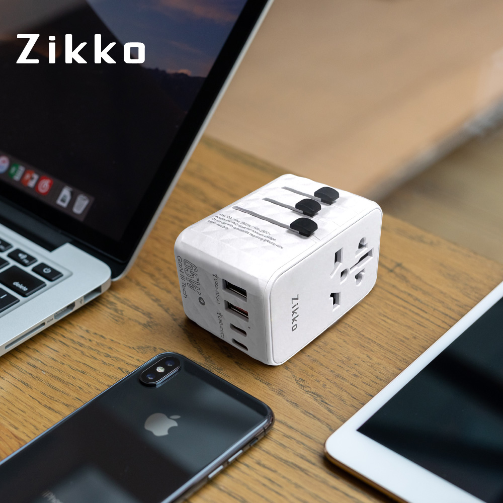 Zikko 即刻 EX400 PD65W GaN 氮化鎵旅行充電器 - PChome 24h購物