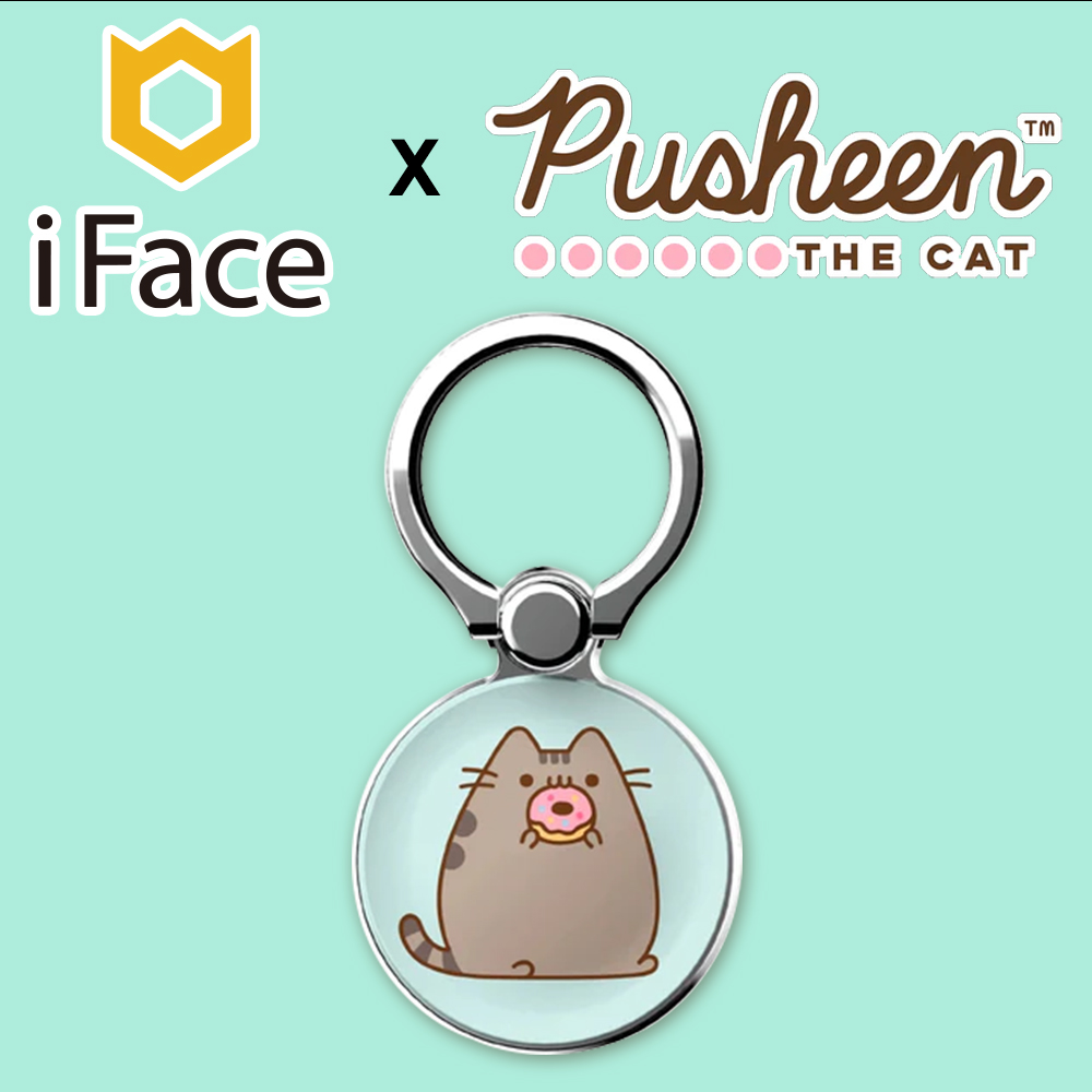 日本 iFace x Pusheen Smart Ring 胖吉貓限量聯名款手機指環 - 甜甜圈 - PChome 24h購物