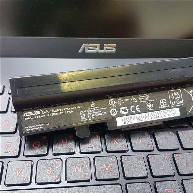 ASUS 華碩 A42-U46 電池 U46 U56 U46E U46J U46JC U46S U46SD U46SM U46SV U56E U56J - PChome 24h購物