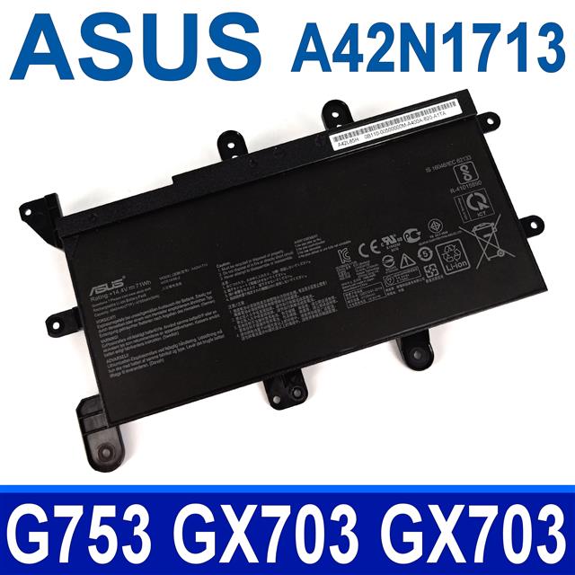 ASUS A42N1713 8芯 華碩 電池 A42L85H G753 GX703 GX703VI G703 G703VI - PChome ...