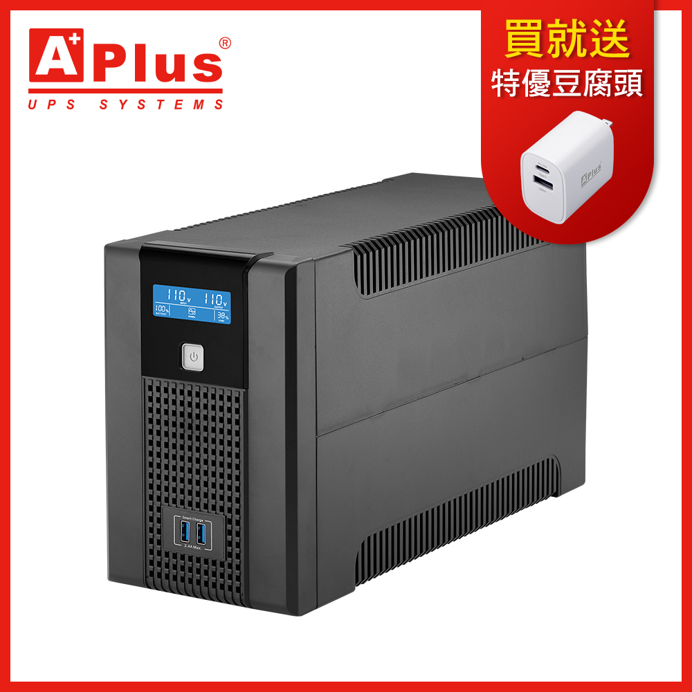 特優Aplus 在線互動式UPS Plus5L-US1000N(1000VA/600W) - PChome 24h購物