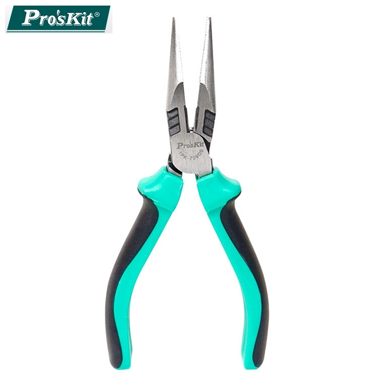 ProsKit 寶工 台灣ProsKit雙色鈦金尖嘴鉗1PK-709DS(TPR防滑,抗繡)帶齒長嘴鉗精密鉗精密電子鉗長鼻鉗電工鉗多功能鉗尖頭鉗修口鉗手鉗子 - PChome 24h購物
