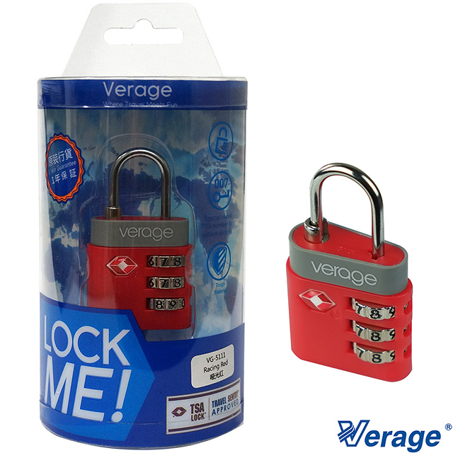 Verage 維麗杰 體育系列TAS海關密碼鎖(紅) - PChome 24h購物