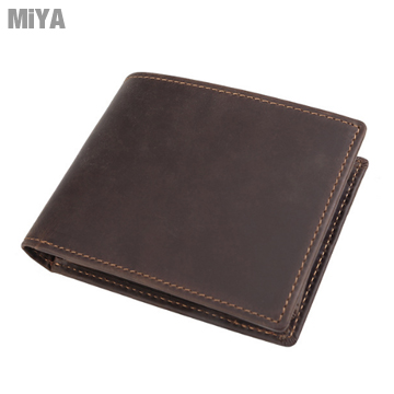 MiYA Greg 義大利磨砂真皮牛皮男薄短夾 咖啡深棕色 - PChome 24h購物