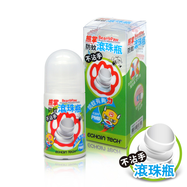 ECHAIN TECH 熊掌防蚊滾珠瓶50ml -PMD配方 - PChome 24h購物